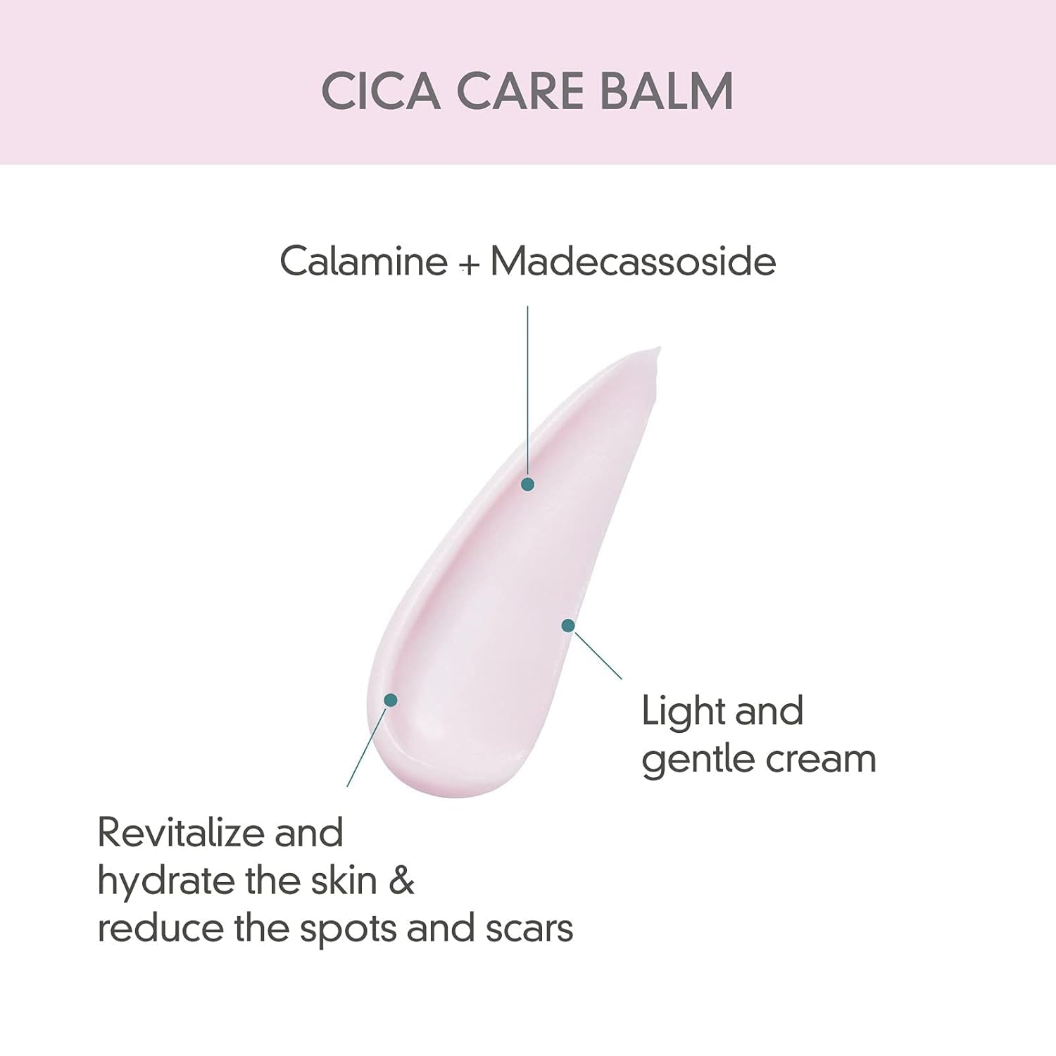 ROVECTIN Cica Care Face Balm - Immediate Redness Relief Face Moisturizer for Acne Prone, Sensitive Skin | Spots, Scar Reducing with Calamine and Madecassoside | Vegan, Korean Skincare(1.4 fl oz)