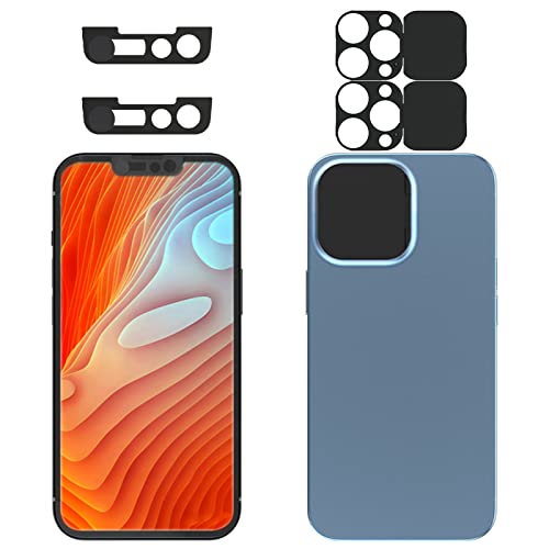 EYSOFT Privacy Cover Compatible for 13 Pro/iPhone 13 Pro Max with Front Camera Cover,Protect Privacy and Security But Not Affect Facial Recognition(2Pack)