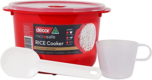 décor Microsafe Microwave Steamer, 93.0 oz, Red
