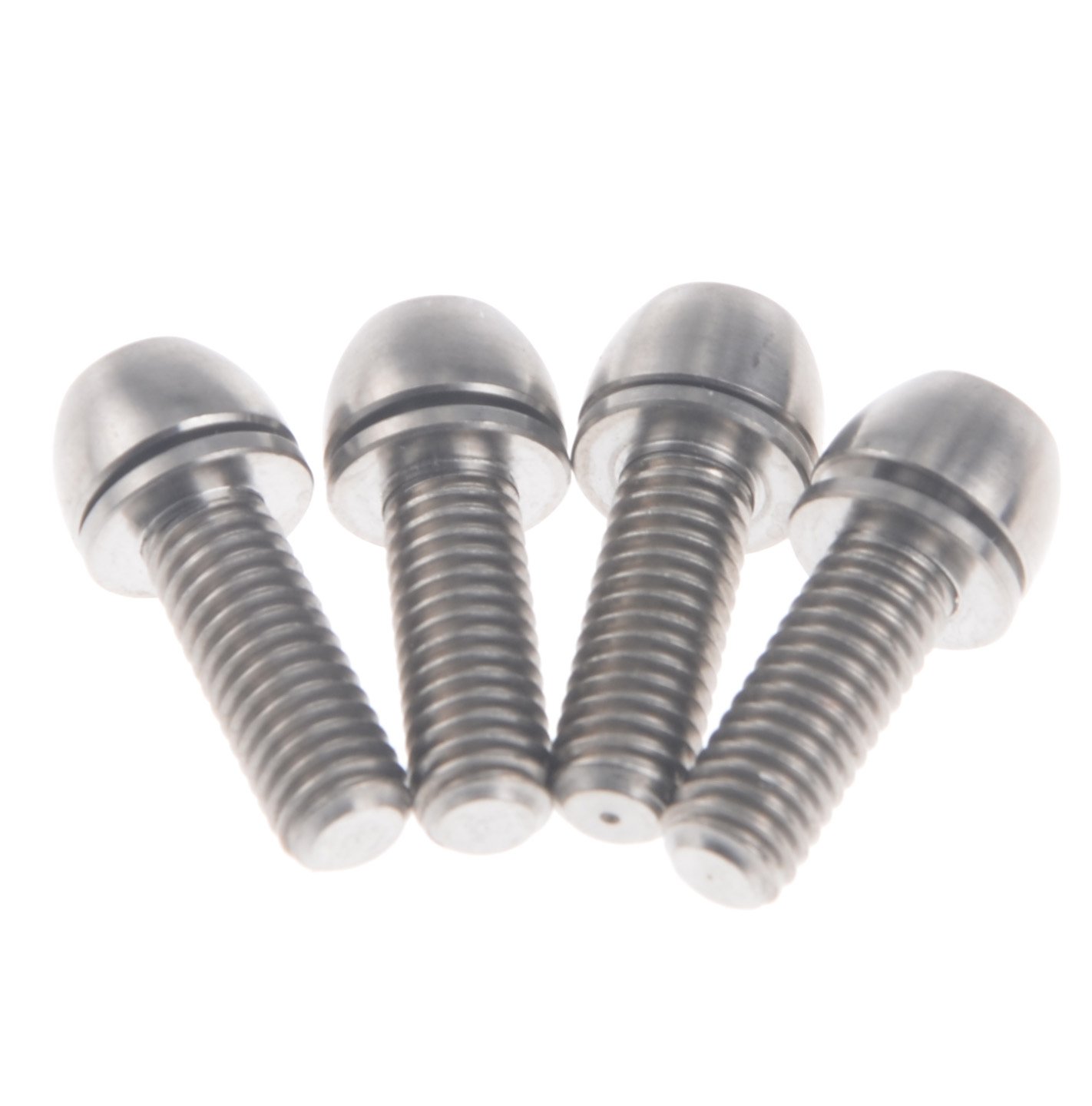 Wanyifa Titanium Gr5 M6x18mm Ball Allen Head Bolt with Washer for Bicycle Disc Brake Caliper Pack of 4