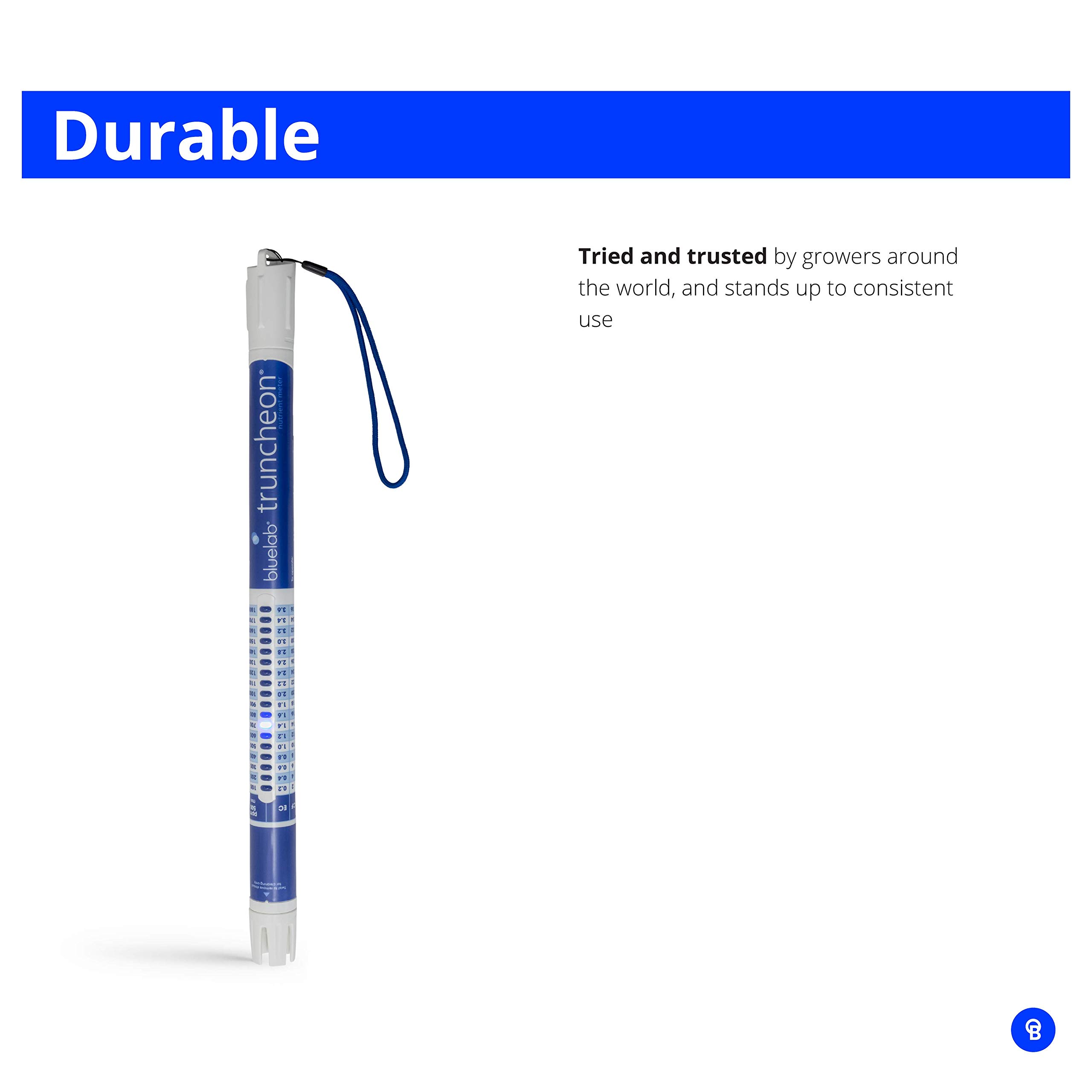 Bluelab TRUNV2 Truncheon Nutrient Meter, Digital Conductivity Tester in Water Tool for Hydroponic System & APERA Instruments AI209 Value Series PH20 Waterproof pH Tester Kit, ±0.1 pH Accuracy