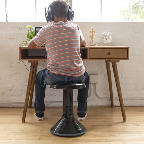 ECR4Kids ACE Active Core Engagement Wobble Stool, 18-Inch Seat Height, Flexible Seating, Black