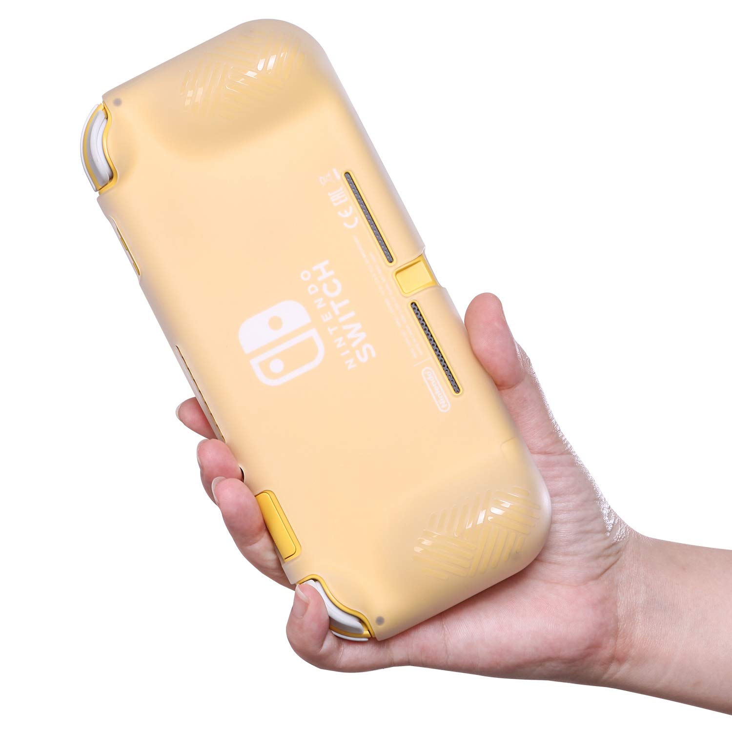 HEATFUN Switch lite Grip Case, Ergonomic Switch lite Protective Case Gray, Grip Cover with Shock-Absorption and Anti-Scratch Design