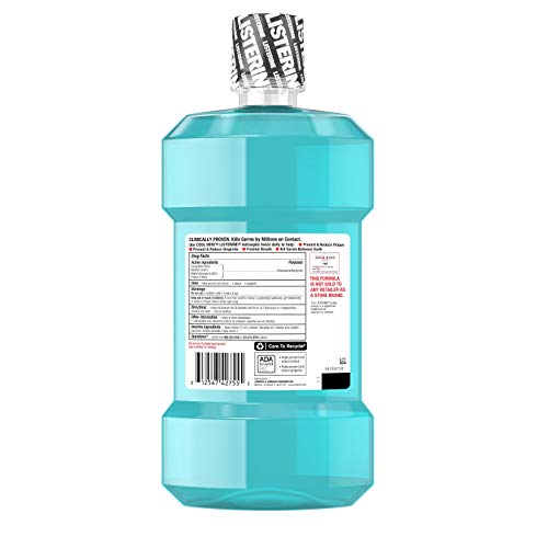 Listerine Antiseptic Mouthwash, Cool Mint, 1.5 Liters