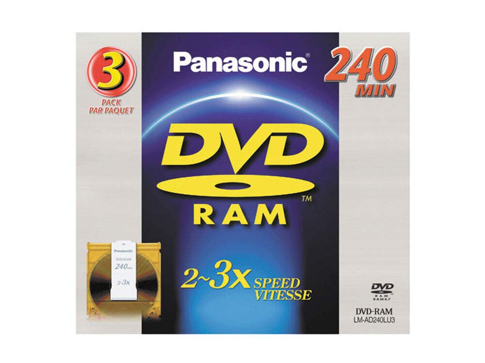 Panasonic LM-AD240LU3 3 Pack - DVD-Ram Disc