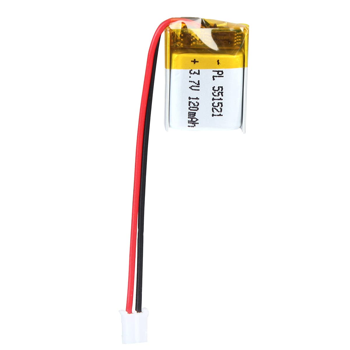YDL 3.7V 120mAh 551521 Lipo battery Rechargeable Lithium Polymer ion Battery Pack with JST Connector