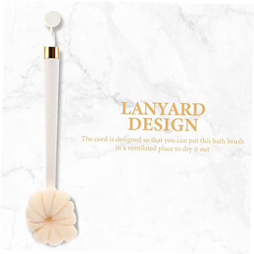 Healifty 2pcs Long Handle Bath Brush Body Cleansers Bath Back Brush Nubuck Cleaner Dry Brushing Body Brush Dual- Sided Back Brush Back Scrub Brush or White Back Scrubbers Body Shower Brush