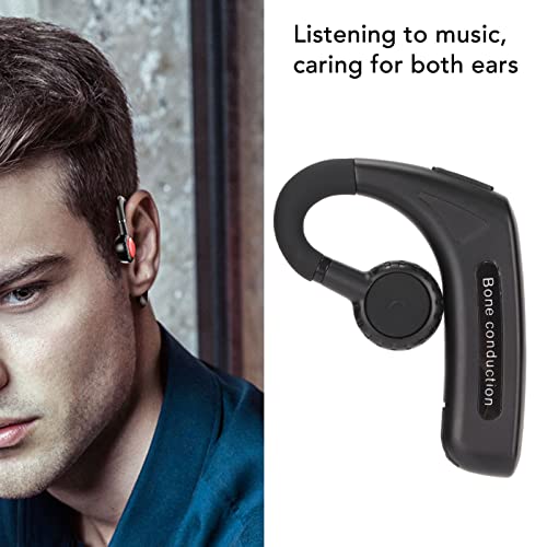 Bluetooth Headset,Bluetooth Earpiece, Bluetooth Bone Conduction Earbuds, Noise Cancelling Stereo Bluetooth 5.0 Multifunctional Hands Free Wireless Earphone, for Business, Office, Driving, Sportin