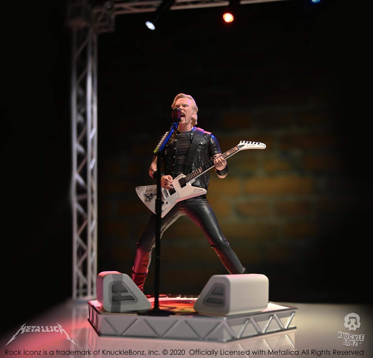 Knucklebonz - James Hetfield (Metallica) Limited Edition Collectible Statue (only 3000 Created) - Rock Iconz, Officially Licensed, Includes CoA