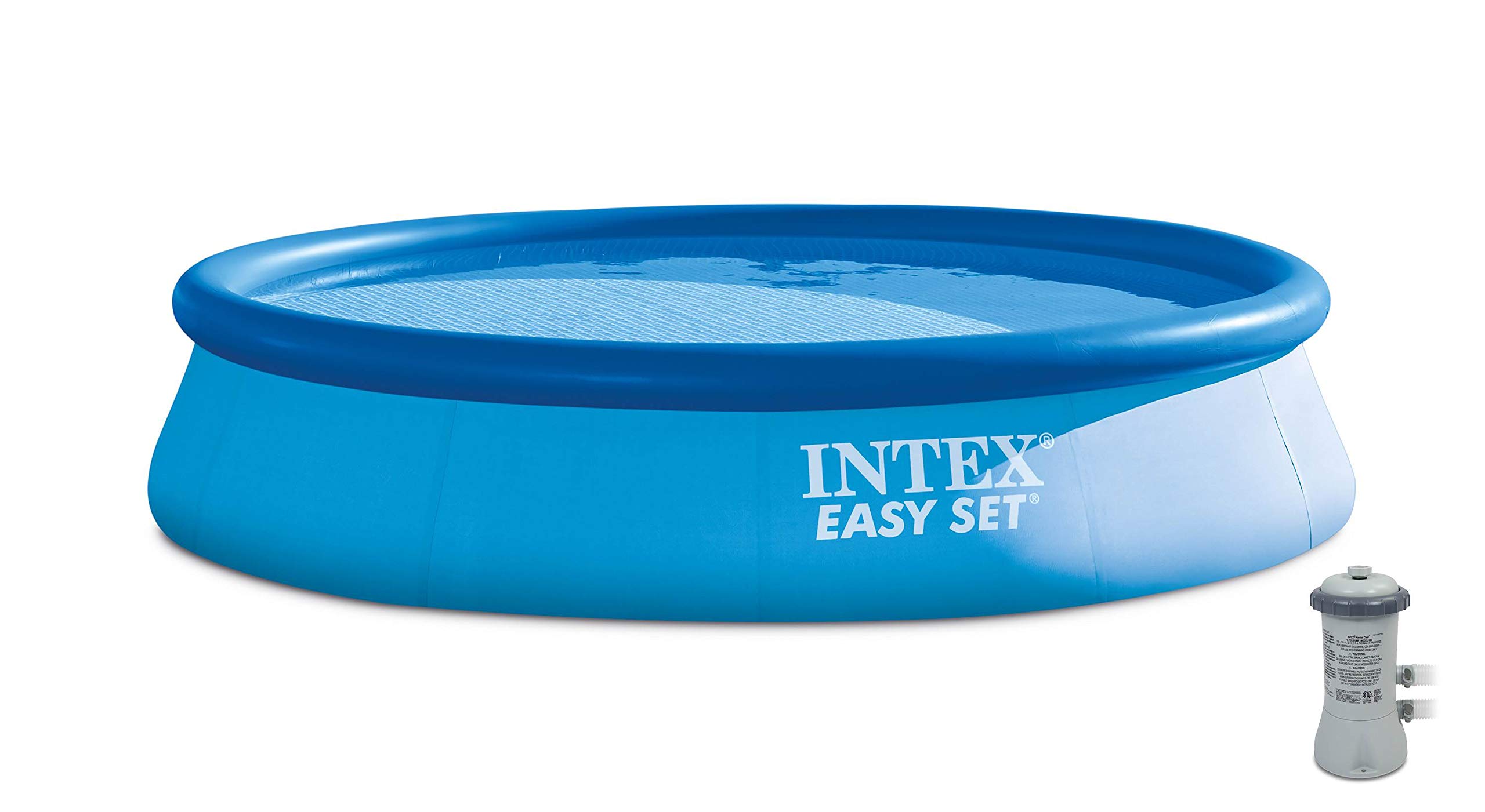 Intex 13ft x 32in Easy Set Above Ground Swimming Pool and 530 GPH Pump (2 Pack)