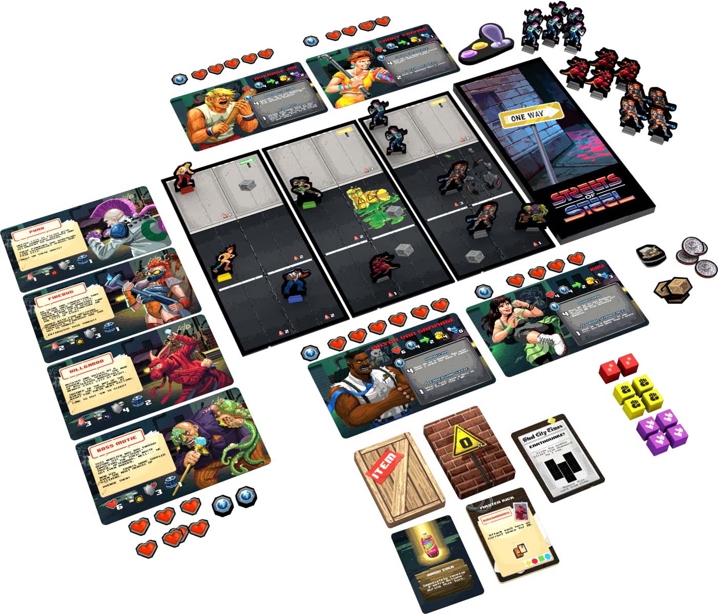 Greater Than Games Wild Power Games Streets of Steel - Kickin Asphalt