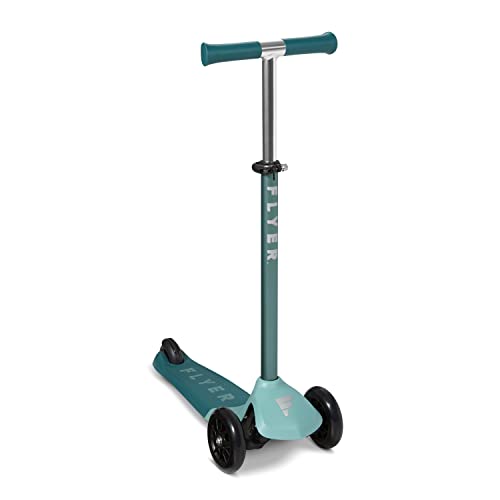 Flyer Glider Pro, Lean to Steer Kids Scooter, Teal, for Kids Ages 5+ Years
