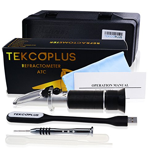 Brix Refractometer Range 0-32% Brix with 0.2% Division, for Brandy, Beer, Fruits, Cutting Liquid