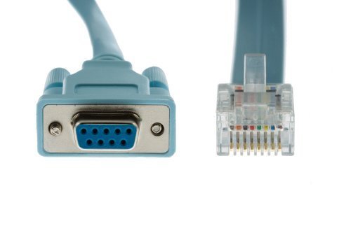 RW RoutersWholesale CAB-CONSOLE-RJ45 - DB9 to RJ45 Console Cable, 6 Ft for Cisco