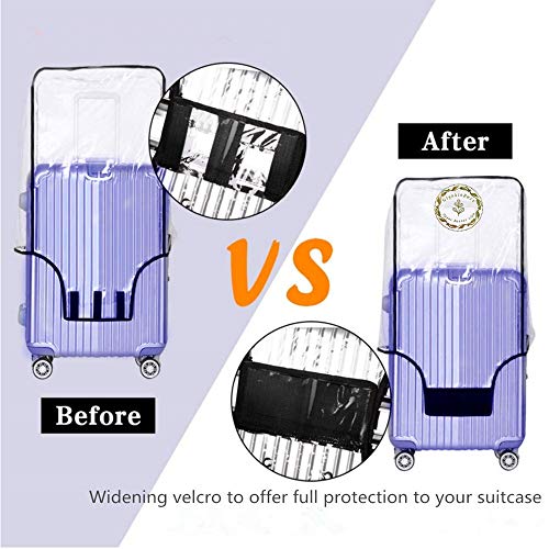 GigabitBest Thicken Luggage Cover Suitcase Cover Protector with Large Velcro (28''(25.19''H x 19.68''L x 11.41''W))