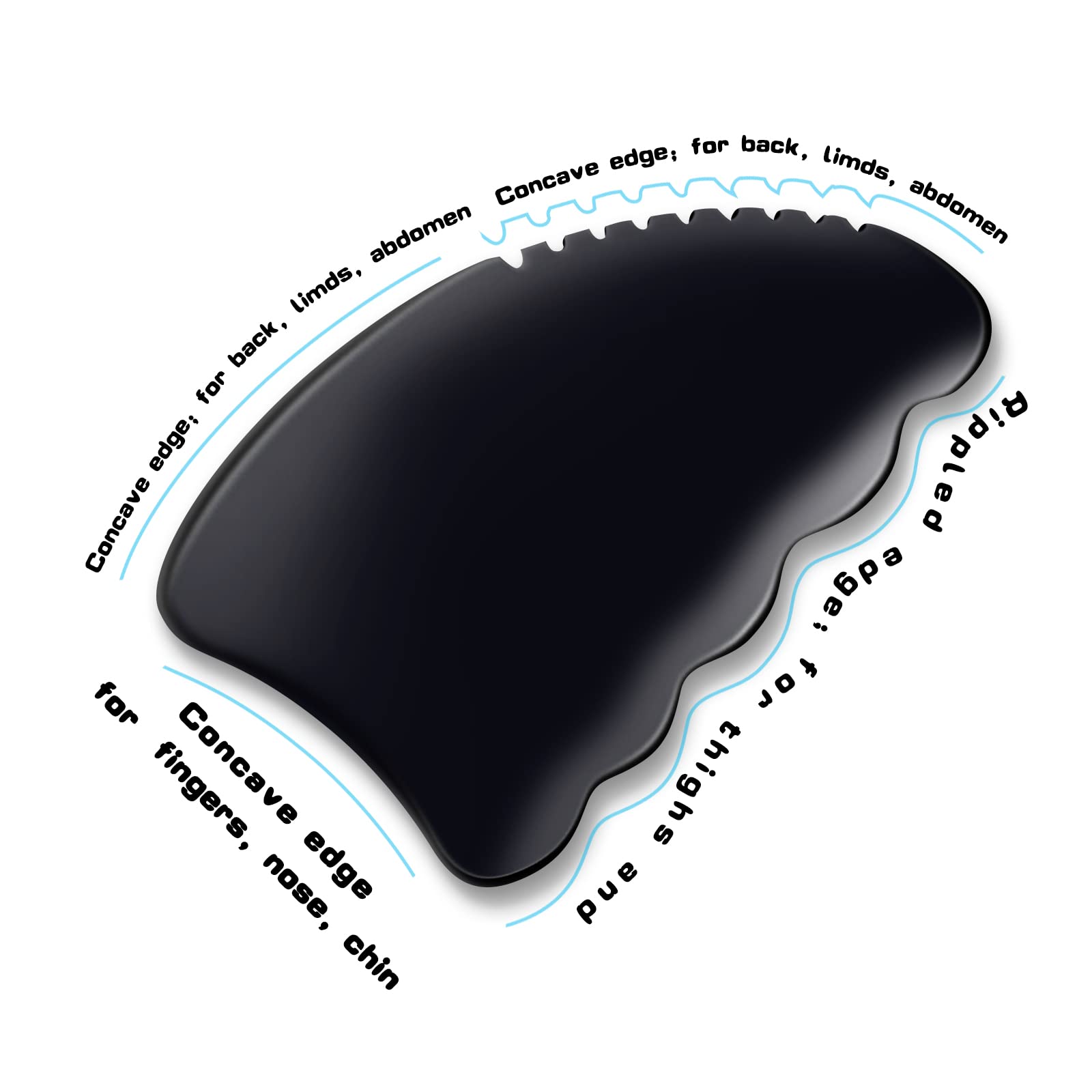 ChenTaid Gua Sha Facial Tools Skin Care Tools Gua Sha Stone Guasha Tool For Face For Spa Acupuncture Therapy Trigger Point Treatment (triangle)