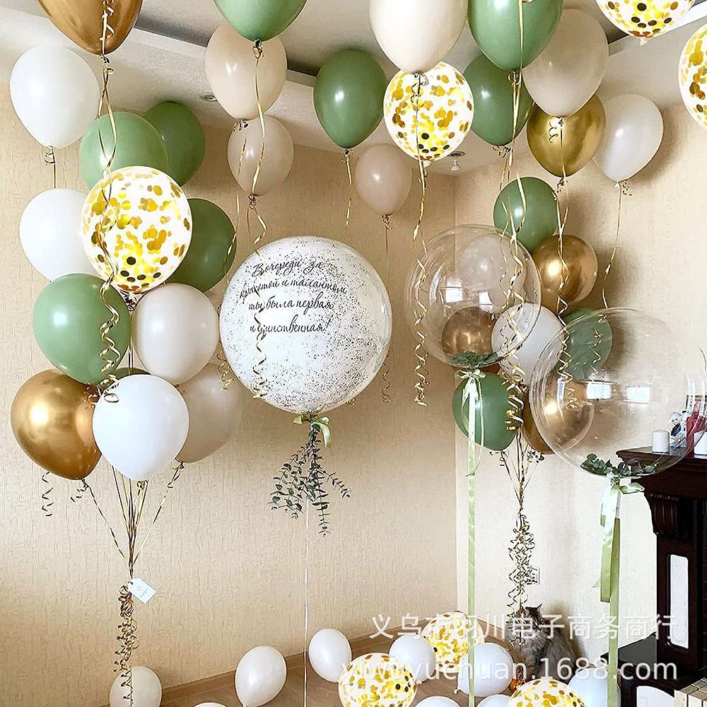 Balloon Arch Kit 137pcs Balloon Garland Kit Latex balloons (Olive Green)