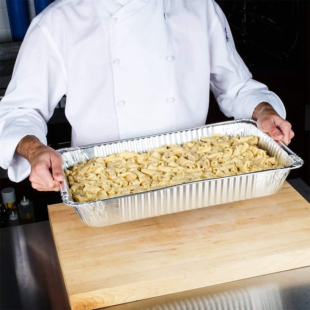 Durable Disposable Aluminum Foil Steam Roaster Baking Pans, Deep, Heavy Duty Baking Roasting Broiling 20 x 13 x 3 inches Thanksgiving Turkey Dinner (15)