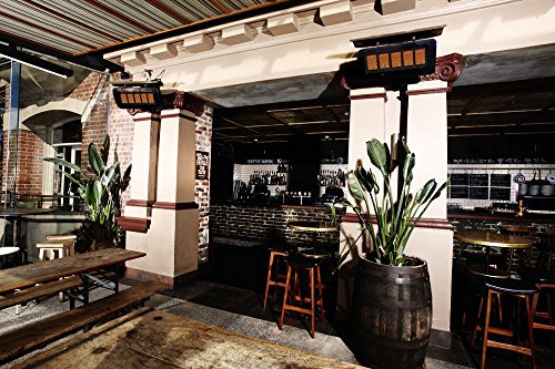Bromic Heating Tungsten 500 Smart-Heat Gas 5 Burner Radiant Infrared Patio Heater, Natural Gas, 43000 BTU