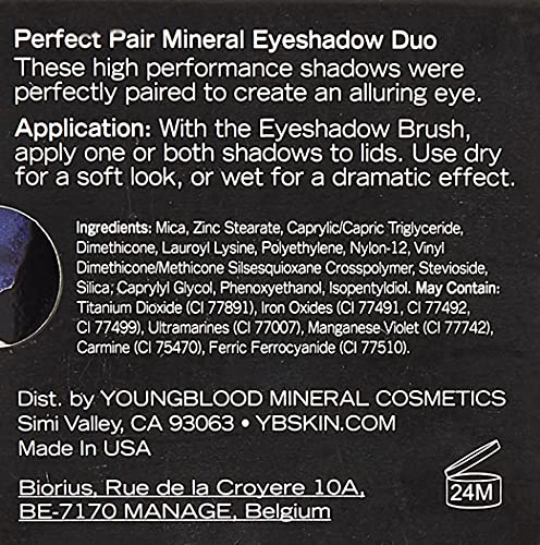 Youngblood Perfect pair mineral eyeshadow duo - virtue by youngblood for women - 0.07 oz eye shadow, 0.07 Ounce