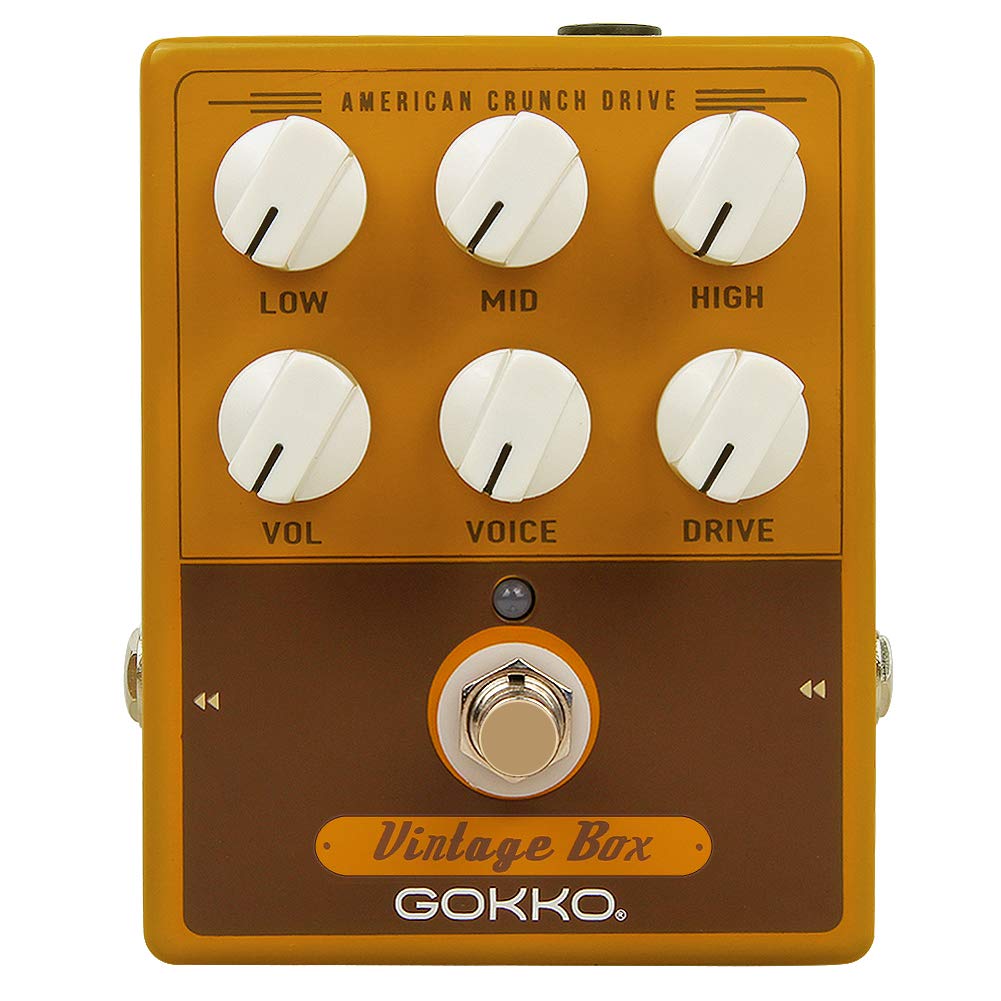 GOKKO American Sound Simulator 57 Deluxe AMP in a Box Pedal from Clean to Overdrive Sound (GK-33)