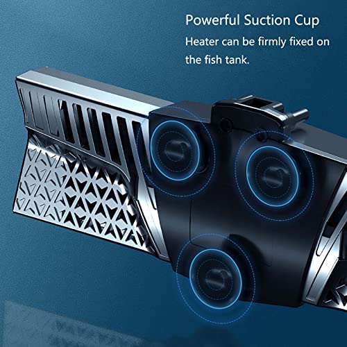 Carefree Fish Aquarium Heater PTC Ceramic Digital Double Heating Rods The Safest Most Accurate and Fastest Heater for Fish Tank 500W