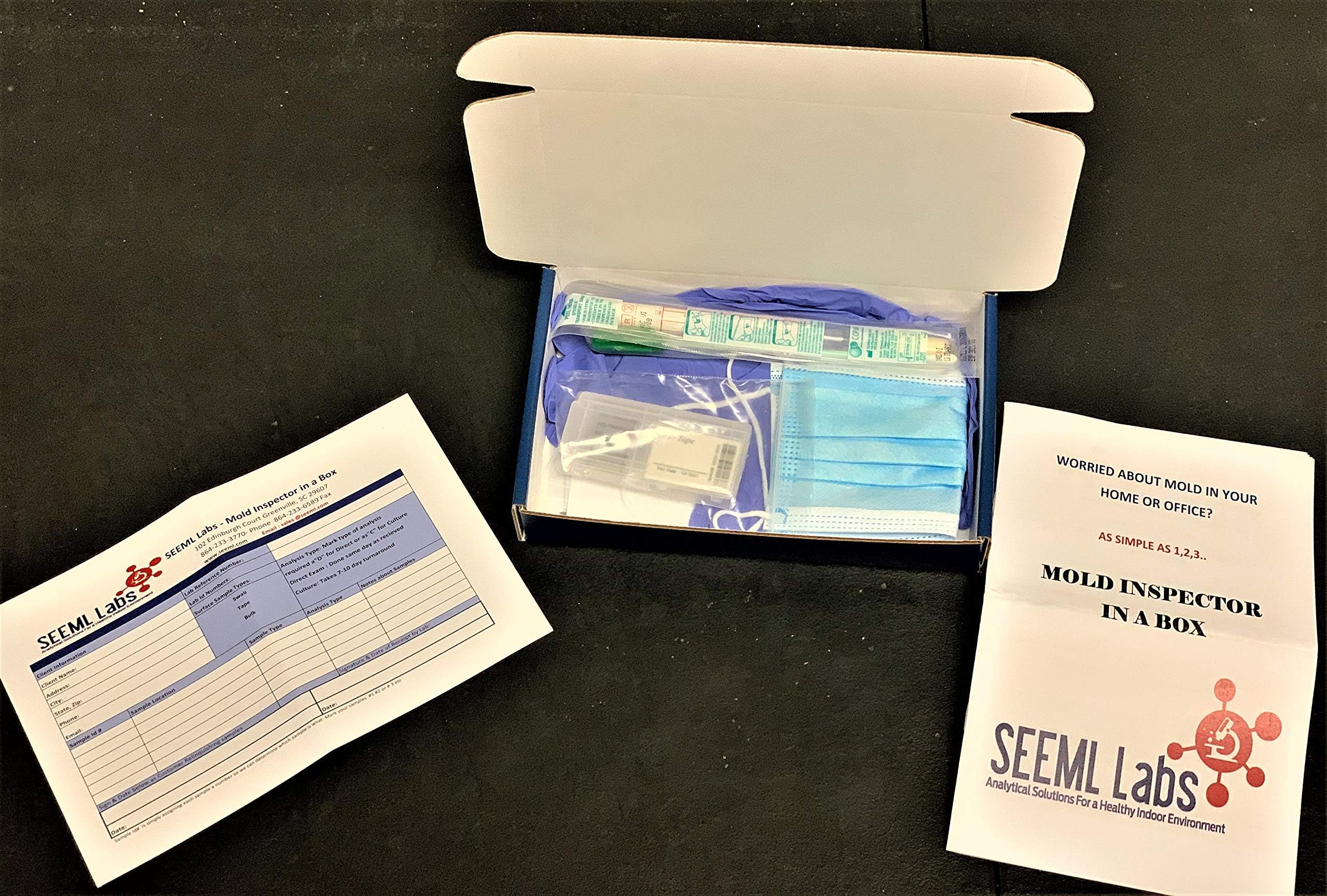 DIY Mold 3 Test Kit (Same Day Results) Expert Consultation and AIHA-LAP, LLC Accredited Lab Analysis Included