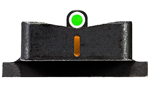 Hiviz Litewave H3 Tritium Express Handgun Sight Green/Orange Litepipes White Front Ring S&W Sheild