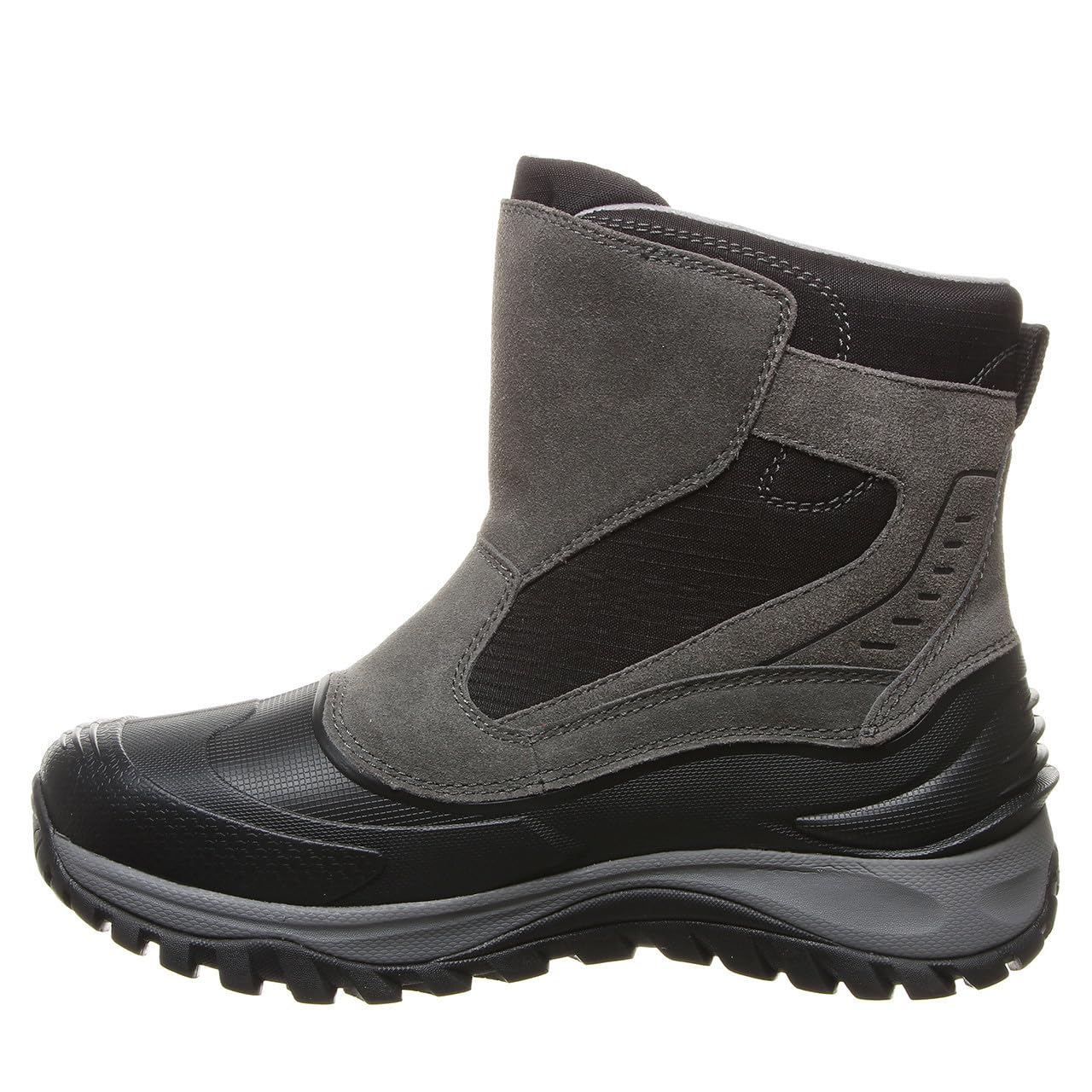 BEARPAW Men's Overland Charcoal Size 10 | Men's Waterproof Boot | Men's Slip On Boot | Comfortable Winter Boot