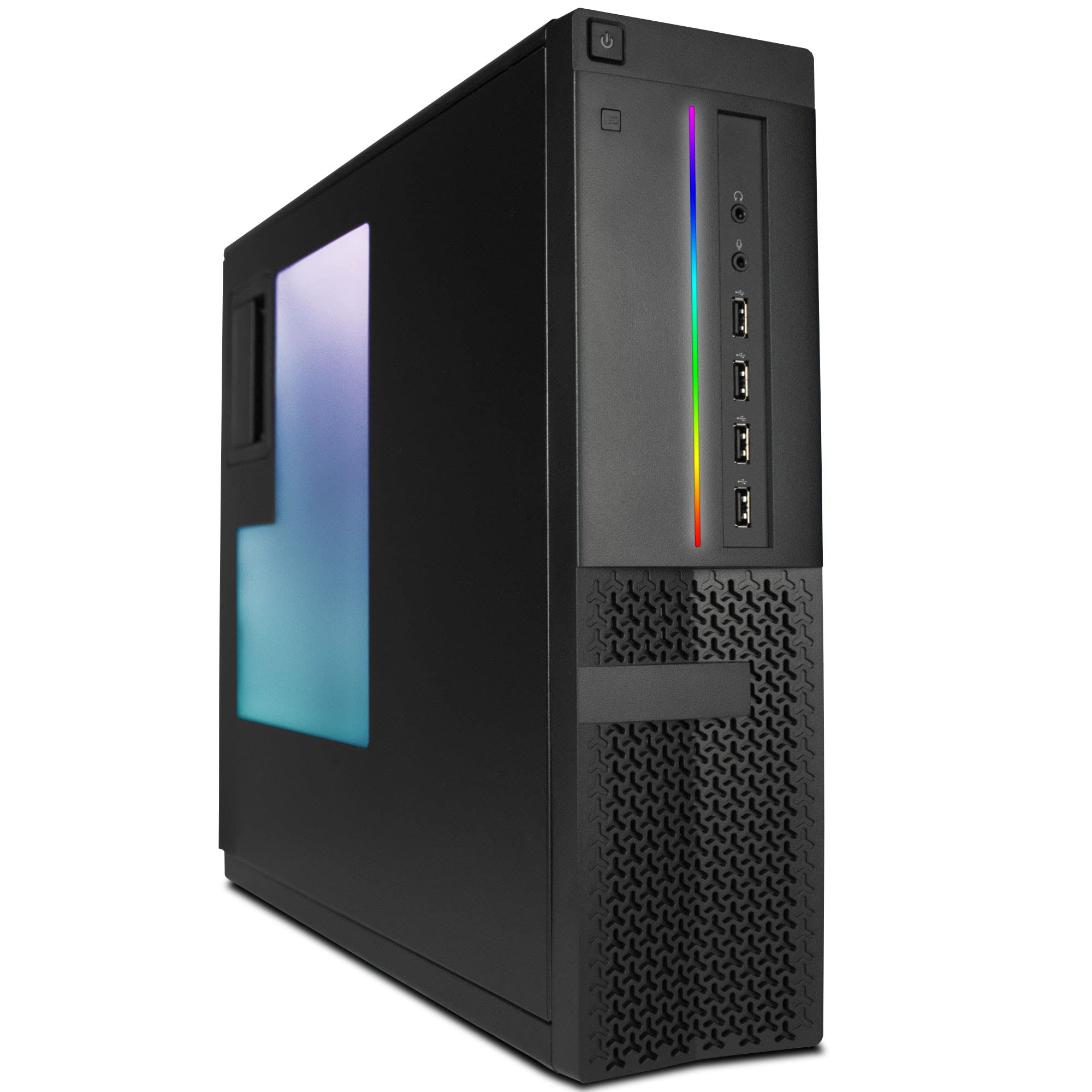 Dell Desktop Computer PC w/RGB Lighting | Intel Quad-Core i5 | 8GB DDR3 RAM | 500GB SSD + 1TB HDD | WiFi + Bluetooth | Windows 10 (Renewed)