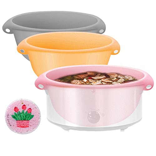 Sdpeia 3 Pack Slow Cooker Liners, Reusable Silicone Crock Pot Liners Fit 7-8 Quarts Crockpot, BPA Free/Leakproof/Slow Cooker Accessories Cooking Liner with Free Cleaning Sponge