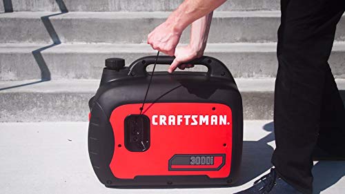 Craftsman C0010030 3,000-Watt Gas-Powered Portable Generator - Reliable & Versatile - Quiet Operation - Ideal for Outdoor Activities - Powered by Generac - 50 State/CARB Compliant