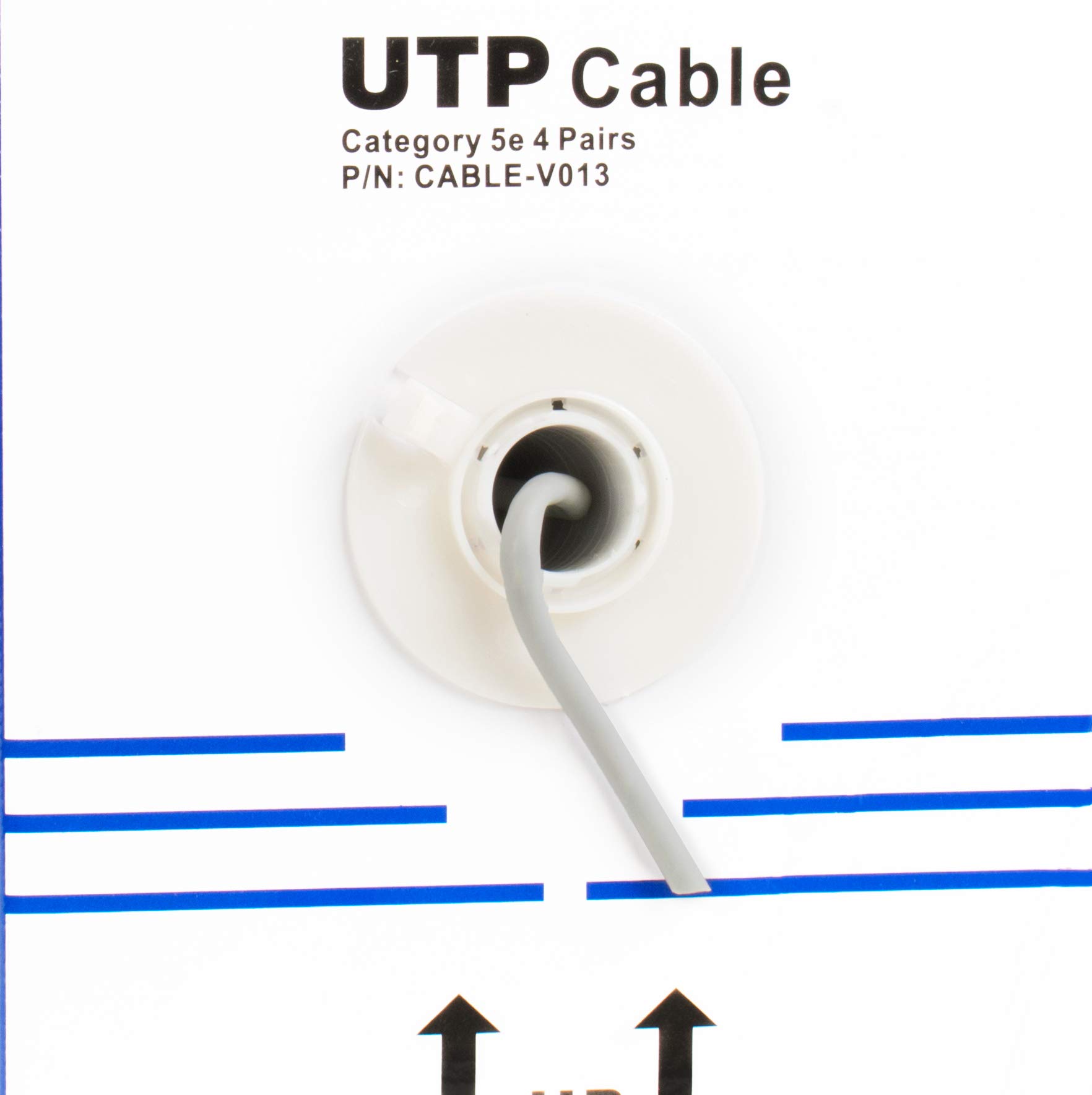 VIVO Gray 250ft Bulk Cat5e, CCA Ethernet Cable, 24 AWG, UTP Pull Box, Cat-5e Wire, Indoor, Network Installations CABLE-V013