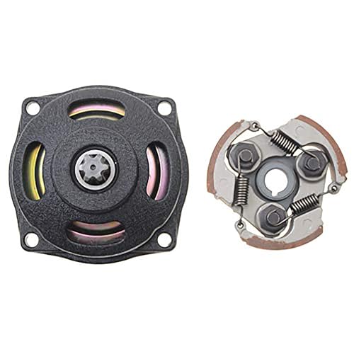 GOOFIT Small 25H 6 Tooth Drum Gear Box Drum Clutch Pad kit with Groove for 2 Stroke 47cc 49cc Engine Mini Dirt Kids Pocket Bike Dirt Bike ATV