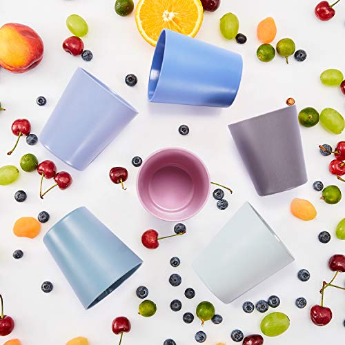 HM-tech 6pcs Bamboo Kids Cups for Baby feeding, Toddler cups for Drinking,Tableware for Baby Toddler Kids Bamboo Kids Dinnerware sets