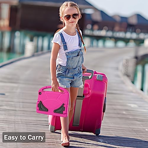 Fire Max 11 Tablet Case for Kids (13th Generation, 2023 Release) - DICEKOO Lightweight Shockproof Kid-Proof Cover with Handle Kickstand for Amazon Kindle Fire Max 11 - Pink
