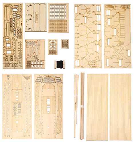 HMS Victory 3D Wooden Puzzle DIY Ship Craft Laser-Cut Model Kits to Build for Adults 1:200