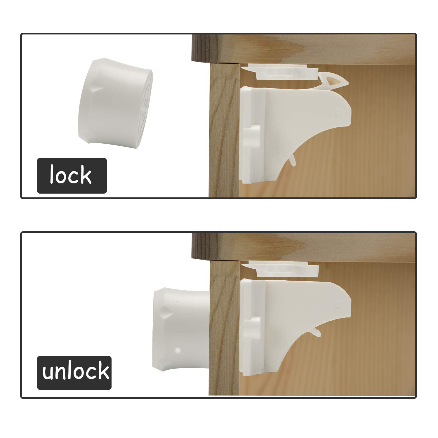 Vmaisi Magnetic Cabinet Locks Replacement Key