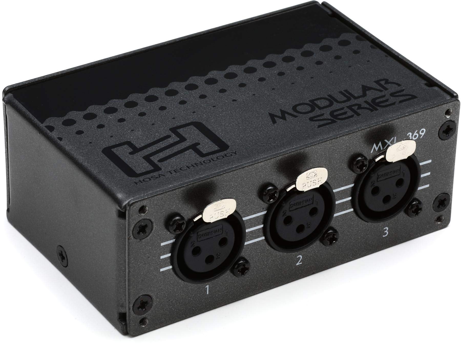 Hosa MXL-369 Patch Bay Module, 3-point, XLR3F to XLR3M