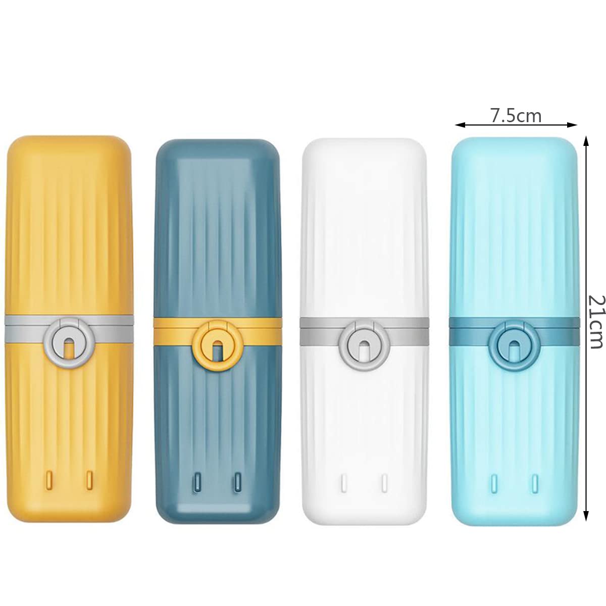Hoshen Portable Travel Toothbrush Cup, Multifunctional Toothbrush Holder, Wash Cup, Portable Toothpaste And Toothbrush Storage Box,White(Original Box)