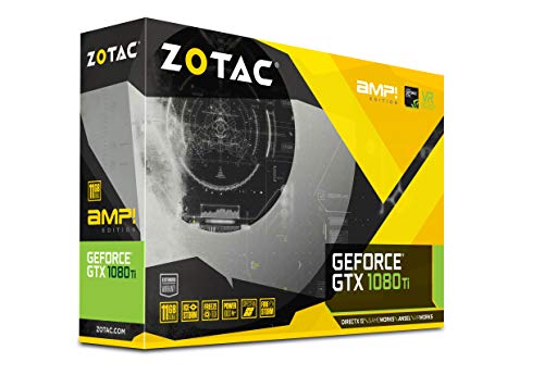 ZOTAC GeForce GTX 1080 Ti AMP Edition 11GB GDDR5X 352-bit PCIe 3.0 Gaming Graphics Card VR Ready(ZT-P10810D-10P)