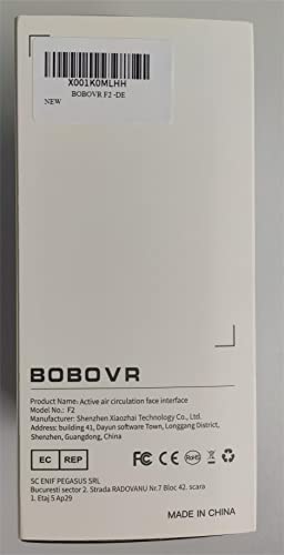 BOBOVR F2 Fitness Facial Interface (Upgraded Version) - Compatible with Oculus/Meta Quest2, Soft PU Face Cover/Pad, Active Air Circulation Micro-Fan Ventilation to Reduce Lens Fogging