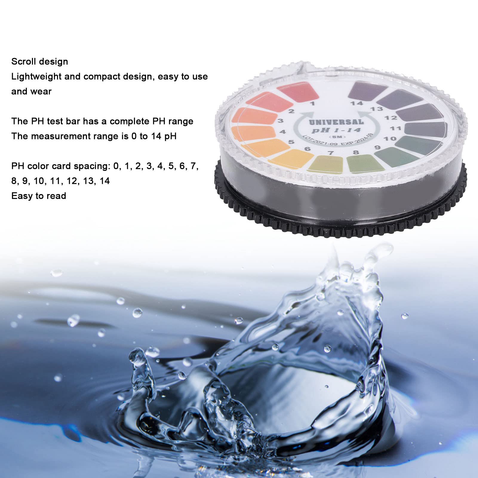 CHICIRIS Paper, Test Strips, Test Paper Professional Level Testing Paper for Cosmetics Food Water Saliva