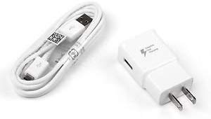 Samsung Galaxy Tab E 8.0 Tablet Adaptive Fast Charger Micro USB 2.0 Cable Kit! True Digital Adaptive Fast Charging uses Dual voltages for up to 50% Faster Charging!