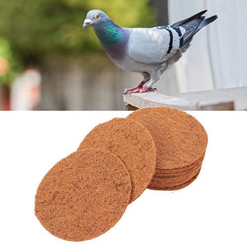 HEEPDD Breathable Dry Grass Mattress, 10Pcs Replacement Bird Nesting Pads Breeding Nests Bird Eggs Mat Coconut Fiber Mat