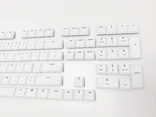 forG915 Complete Set of 87 keycaps to Replace Logitech G915/G913/G815/G813 TKL RGB Mechanical Gaming Keyboard(G915 White 109 Keys)