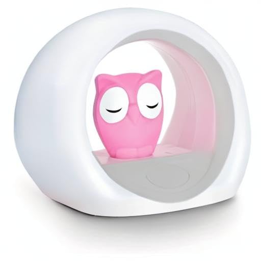 Zazu Kids LOU Voice Activated Nightlight Lamp (Pink)