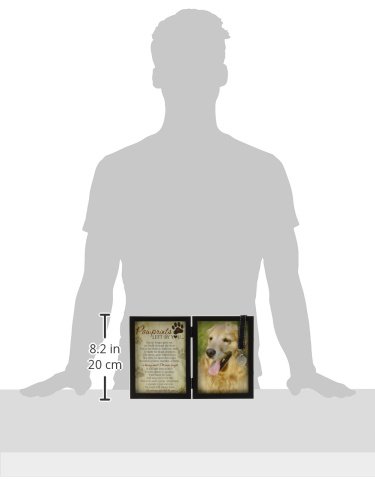 Pawprints Pet Memorial Frame with Pawprints Left by You Poem- Touching Dog Sympathy Gift for Pet Loss Remembrance