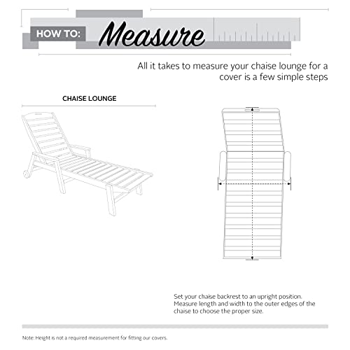 Classic Accessories Veranda Water-Resistant 66 Inch Patio Chaise Lounge Cover, Patio Furniture Covers