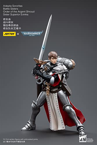 JoyToy Warhammer 40K: Adepta Sororitas Argent Sister Evinka 1:18 Scale Figure